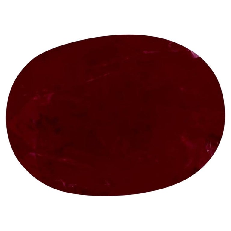 6.10 Cts Ruby Oval Cut Loose Gemstone For Sale at 1stDibs