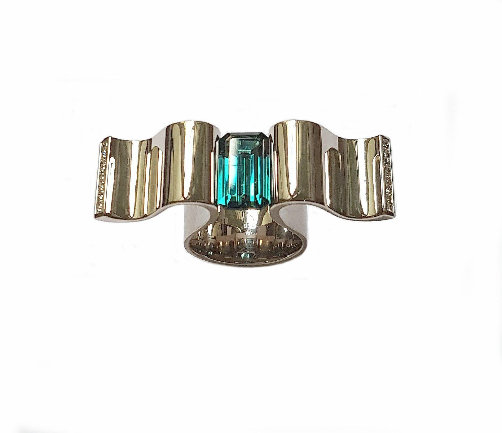 Amethyst Citrine Tourmaline Garnet Gold Ring "Pyramid" Wagner ...