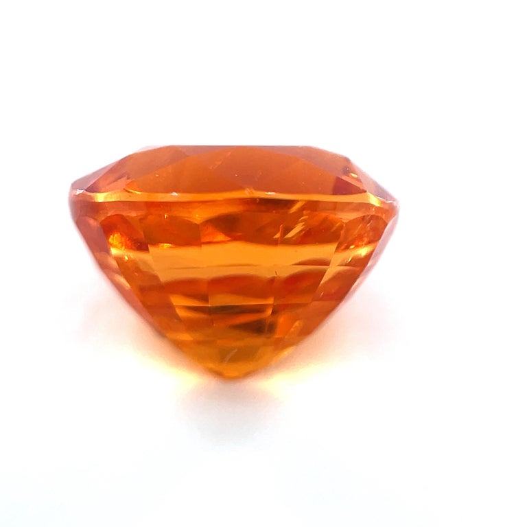 6.15 Carat Spessartite Mandarin Garnet Oval, Loose Unset Ring, Pendant ...