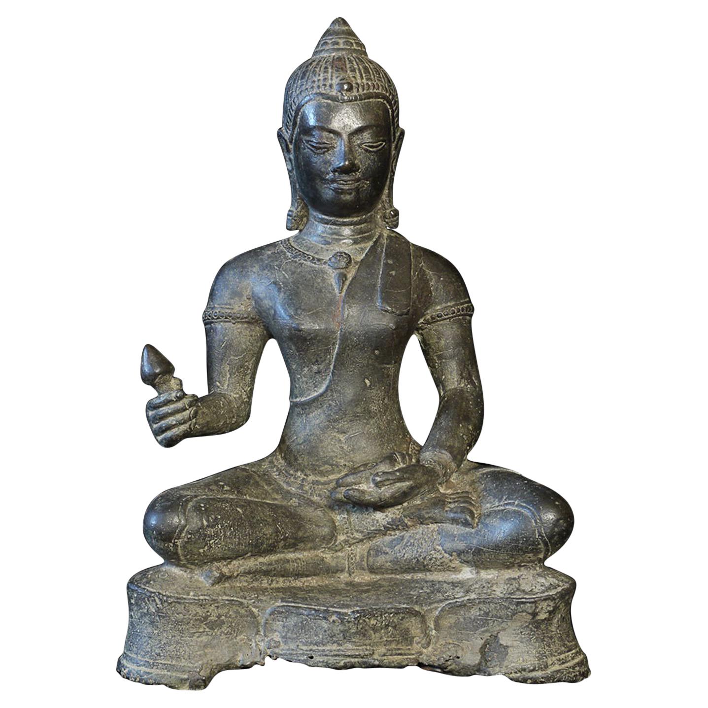 13thC Thai Hindu Buddha/God in the Bayon Style. Exceptionally rare and ...