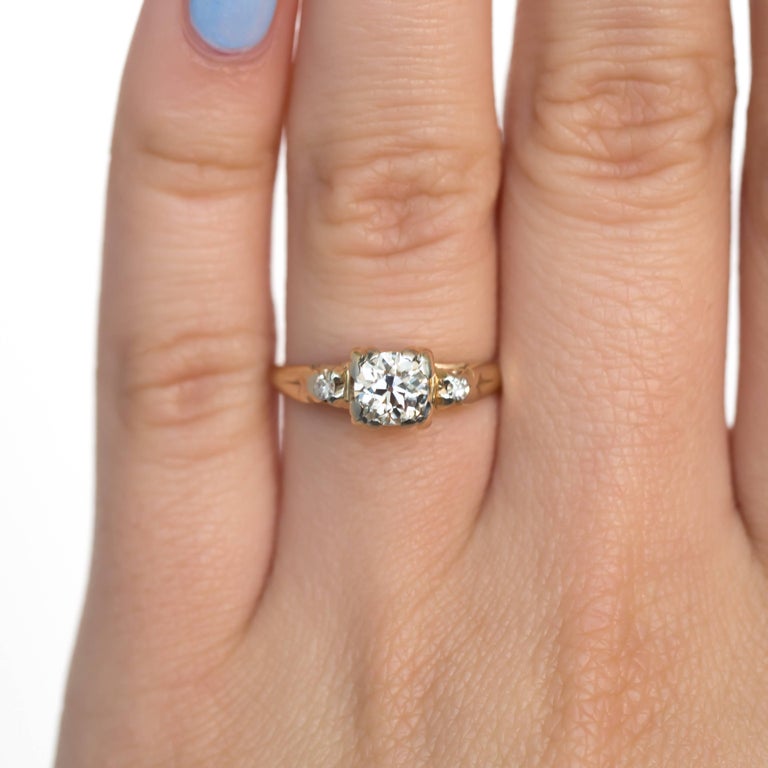 .65 Carat Diamond Yellow Gold Engagement Ring For Sale at 1stDibs | .65 ...