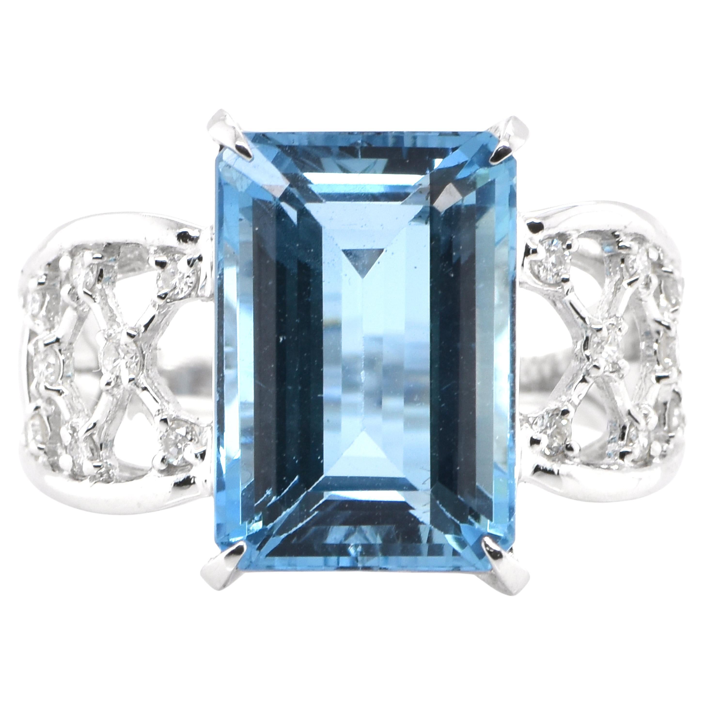 Santa Maria Aquamarine Diamond Ring at 1stDibs | santa maria aquamarine ...