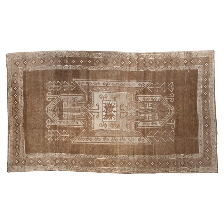 Vintage Distressed Kars Carpet For Sale at 1stDibs