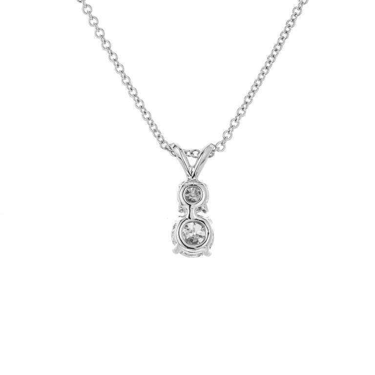 .67 Carat Diamond White Gold Pendant Necklace For Sale at 1stDibs