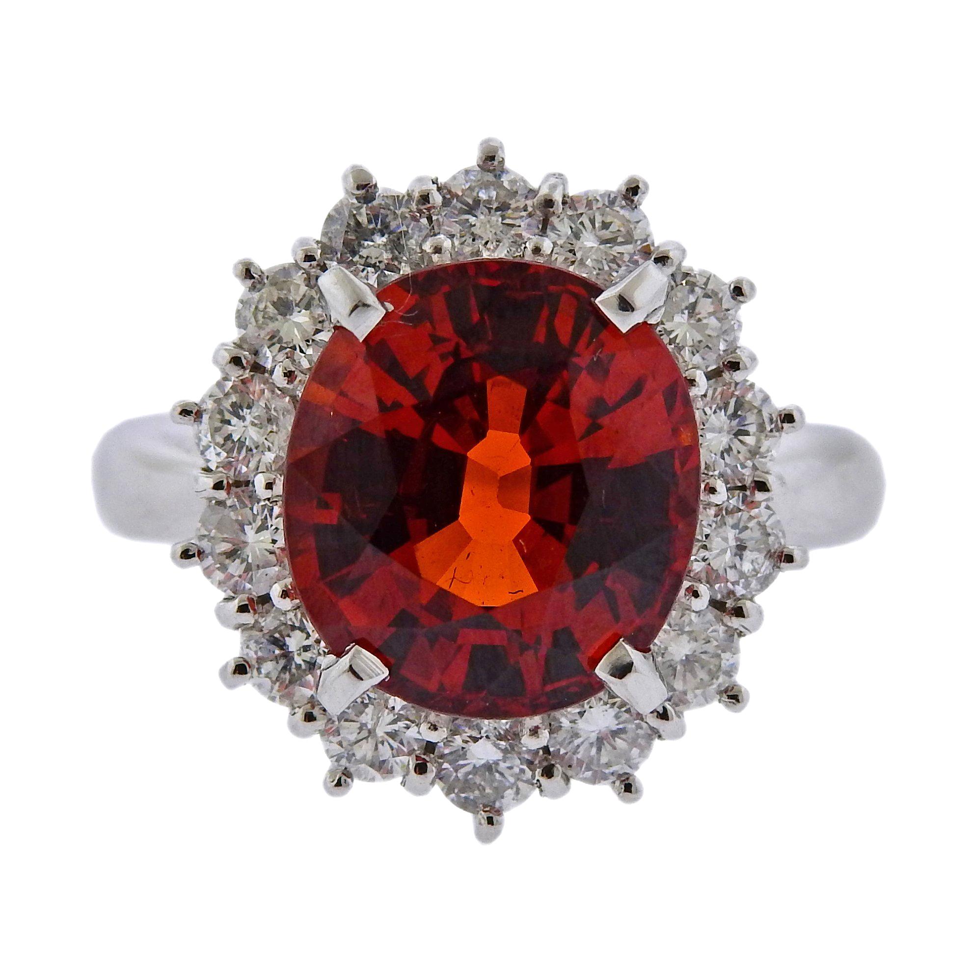 Tiffany and Co. Spessartite Garnet ring, 12 Carat at 1stDibs | mandarin ...