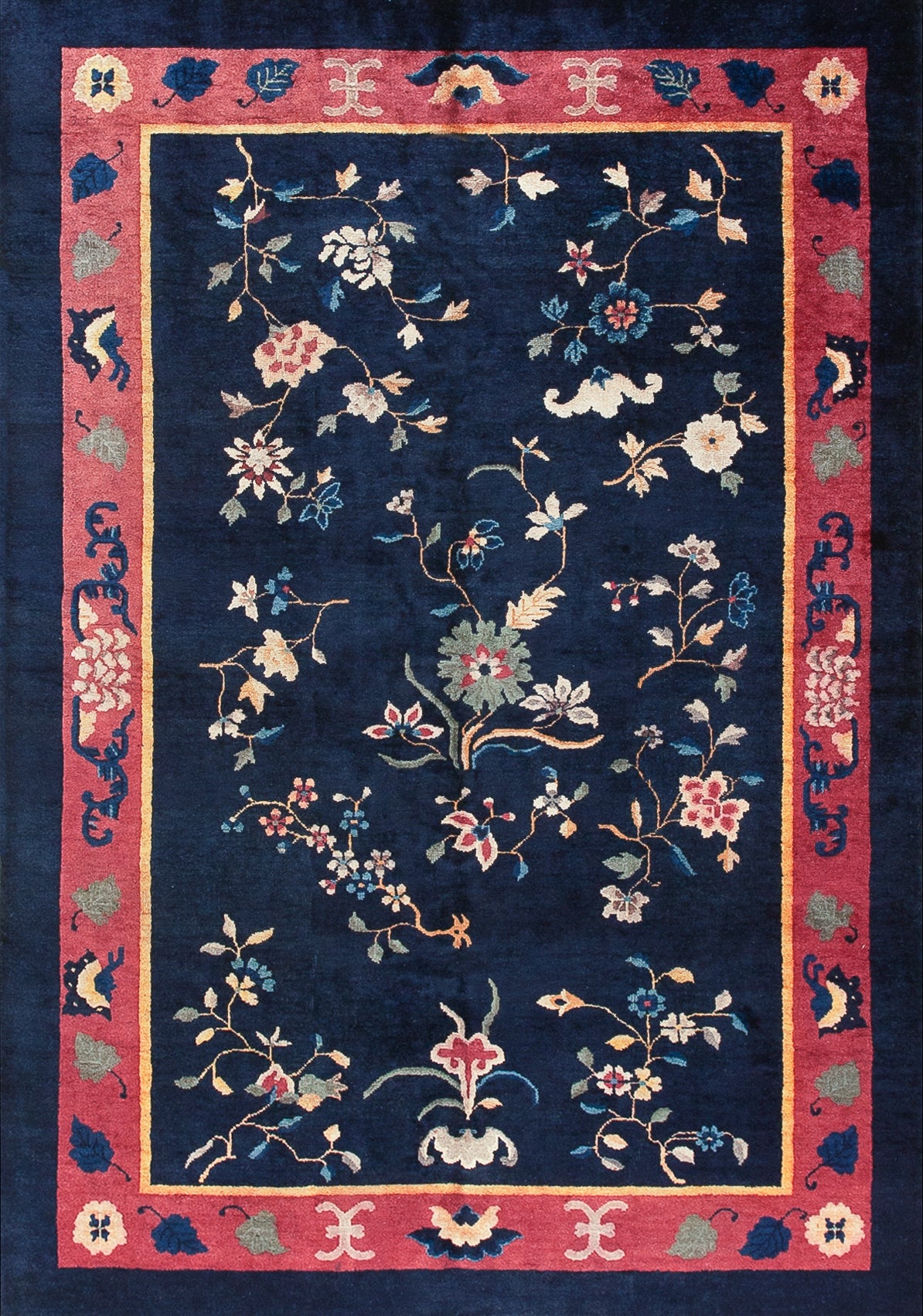 Antique Art Deco/ Peking Chinese Rug For Sale at 1stDibs