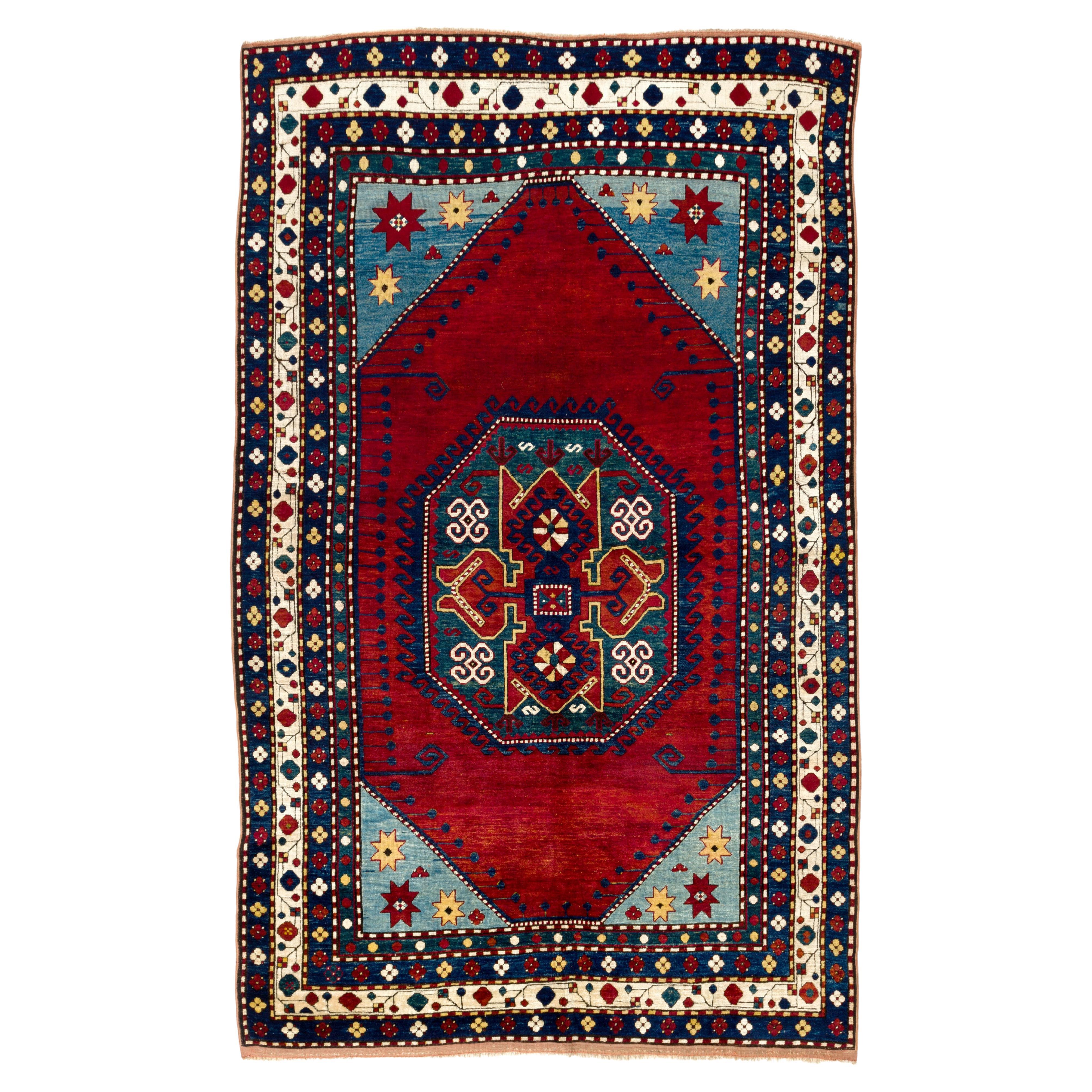 Antique Caucasian Lori Pambak Rug of Traditional Bold Design at 1stDibs