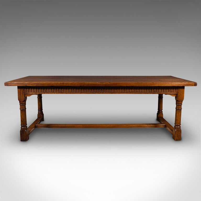 Vintage Country House Dining Table, English, 8 Seat, Kitchen, Refectory ...
