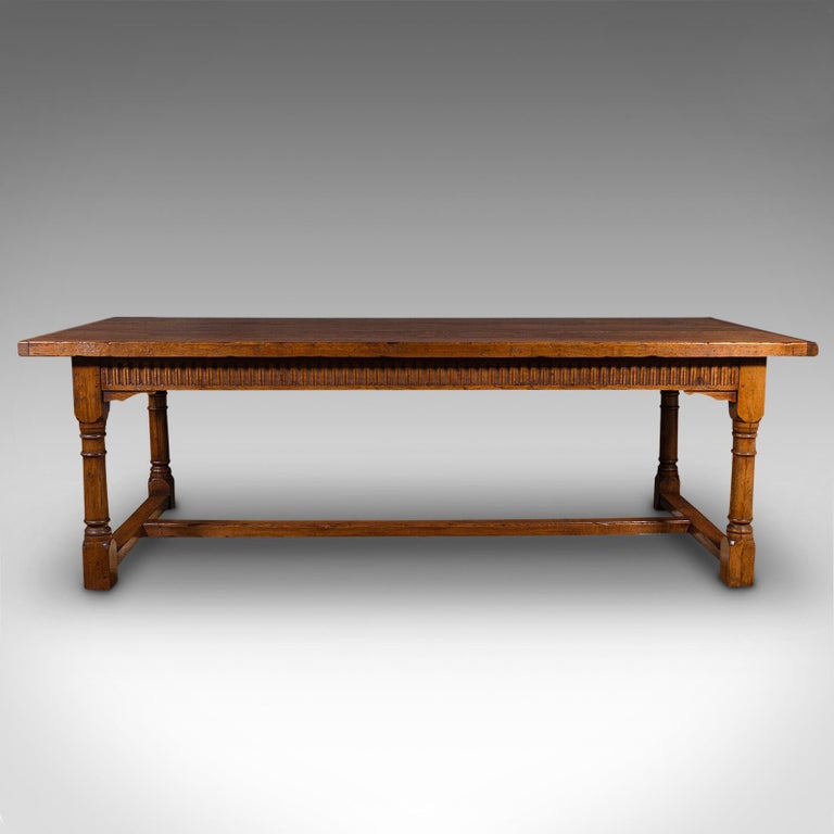 Vintage Country House Dining Table, English, 8 Seat, Kitchen, Refectory ...