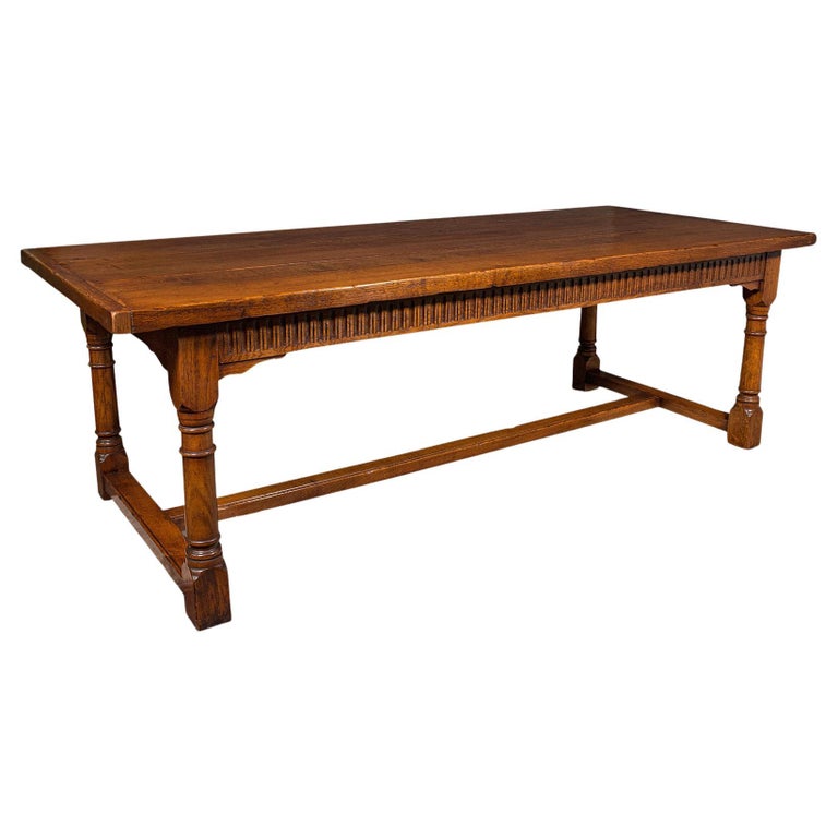 Vintage Country House Dining Table, English, 8 Seat, Kitchen, Refectory ...