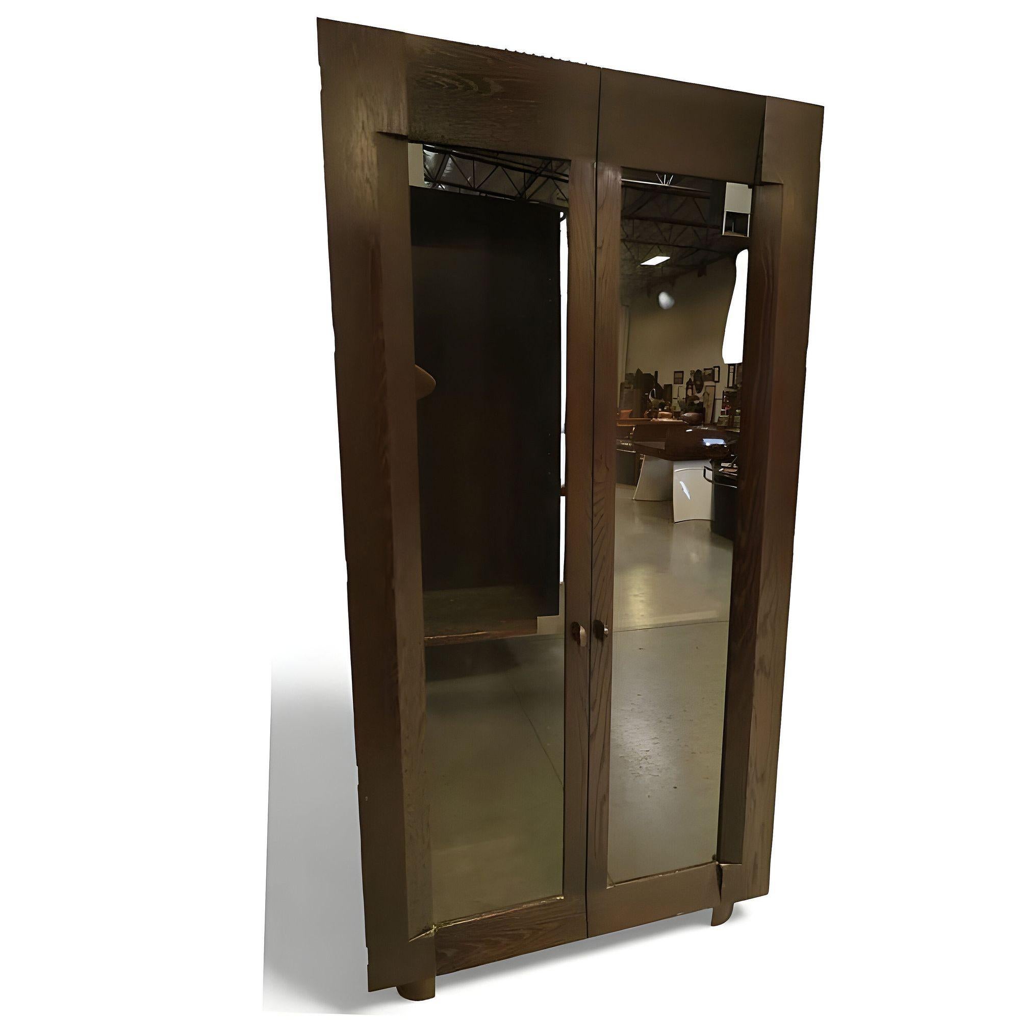 7' Foot Tall Dakota Jackson "Ocean" Espresso Oak Bookcase Display ...