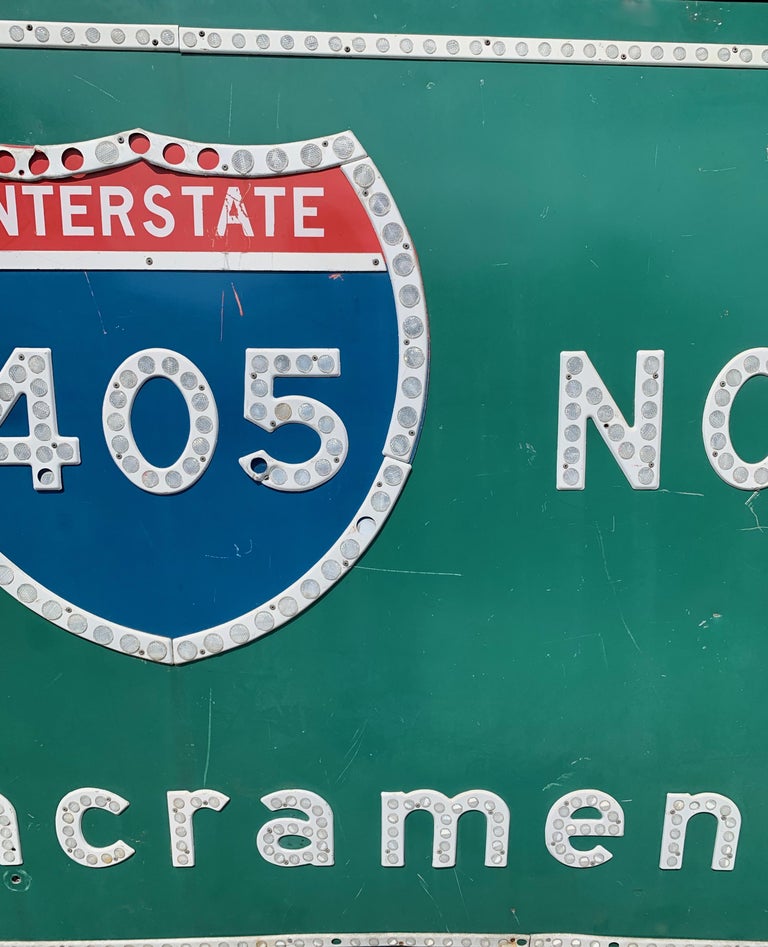 Vintage Los Angeles 405 Freeway Sign at 1stDibs
