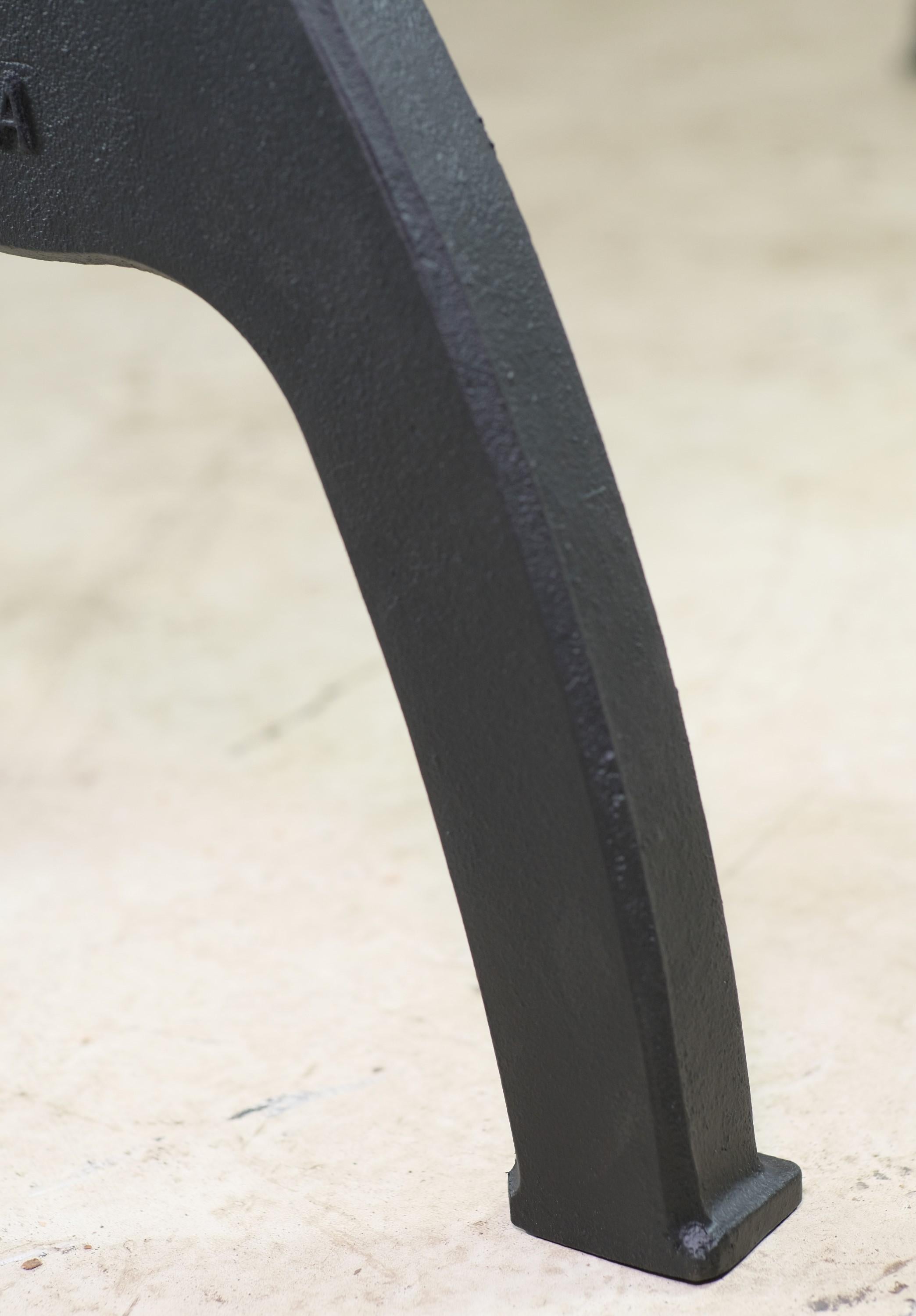 Maple Bowling Alley Table with Pin Markings Industrial Cast Iron NY ...