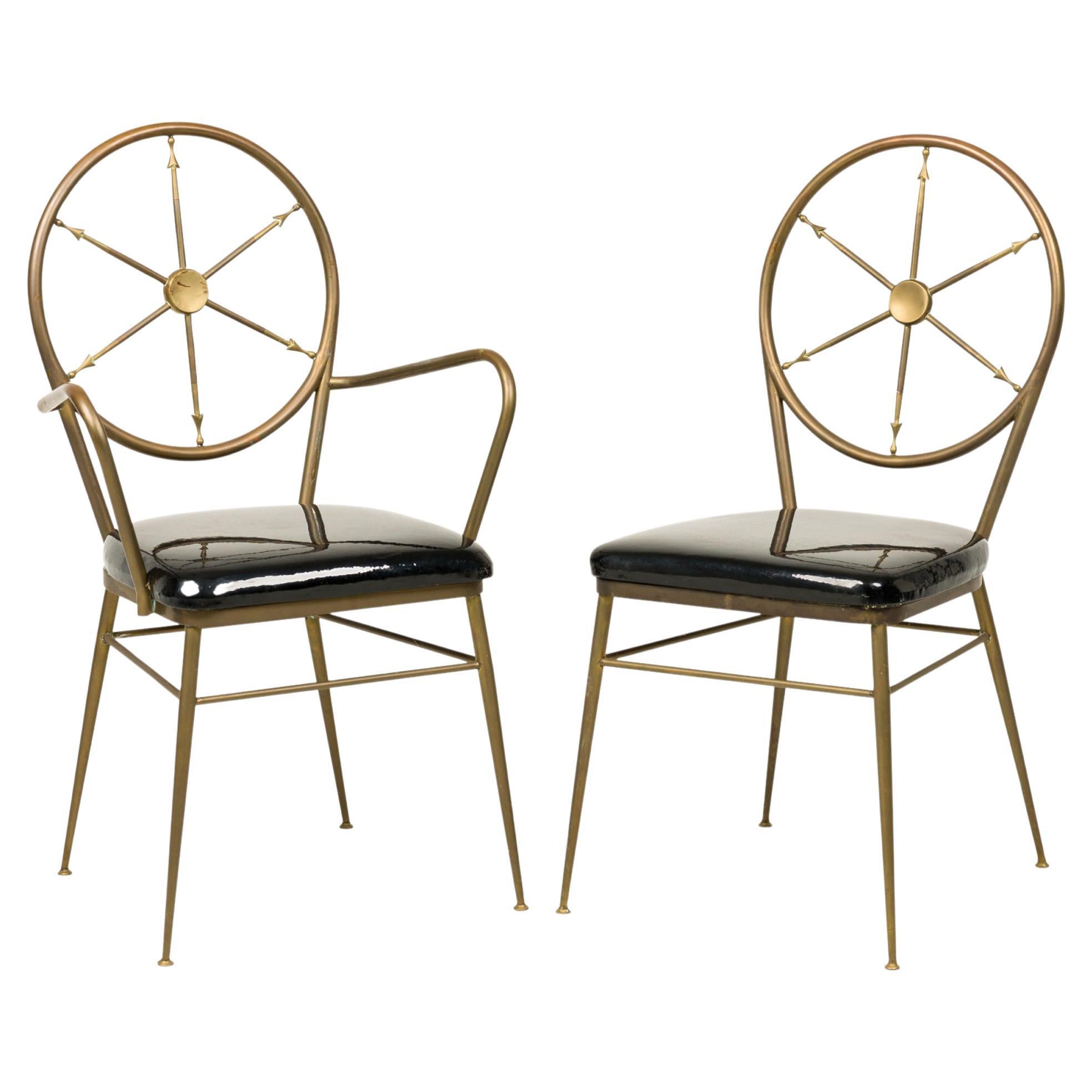 Midcentury Italian Gio Ponti Style Chair For Sale at 1stDibs