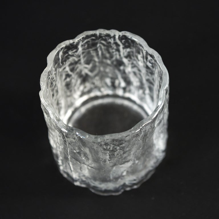 7 Hoya Ice Glass Midcentury Glasses For Sale at 1stDibs