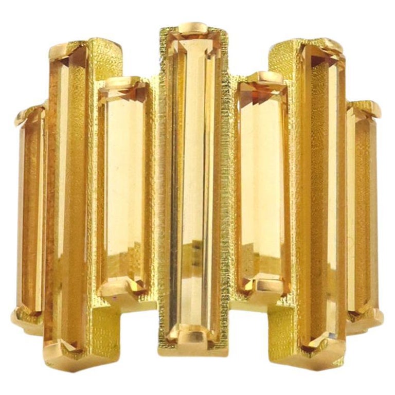 Customizable 7-Stone Pillar Ring For Sale at 1stDibs