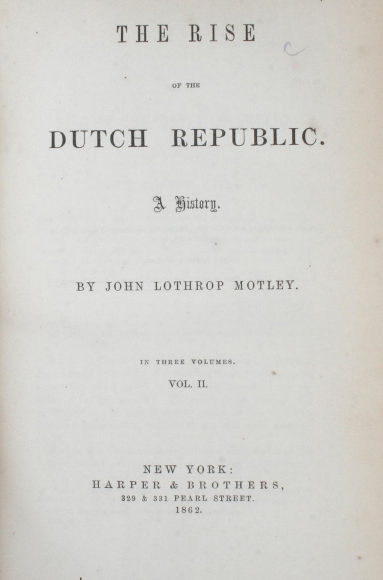 7 Volume Leather Bound Set, Dutch Republic and United Netherlands ...