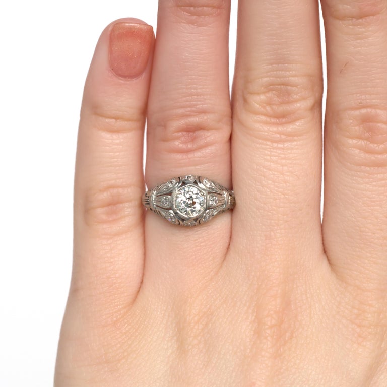 .70 Carat Diamond Platinum Engagement Ring For Sale at 1stDibs | .70 ...