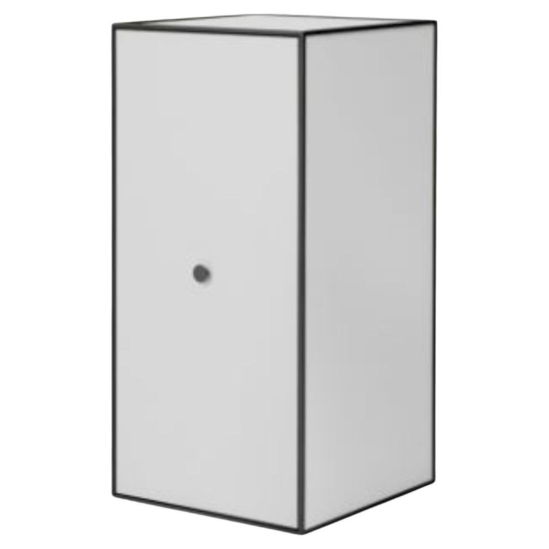 70 Dark Grey Frame Box with 2 Shelves / Door by Lassen For Sale at 1stDibs