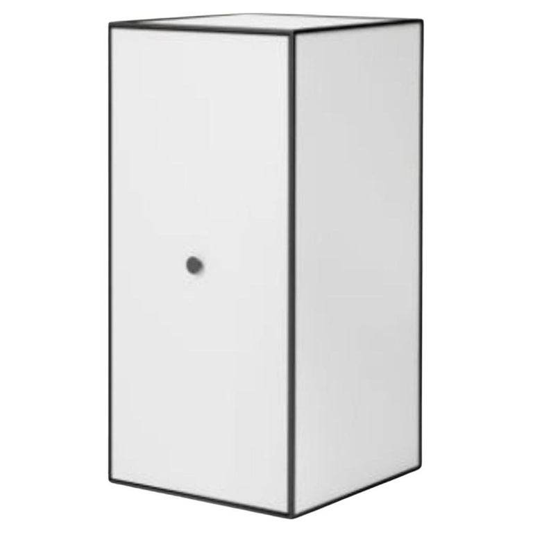 70 White Frame Box with 2 Shelves / Door by Lassen For Sale at 1stDibs