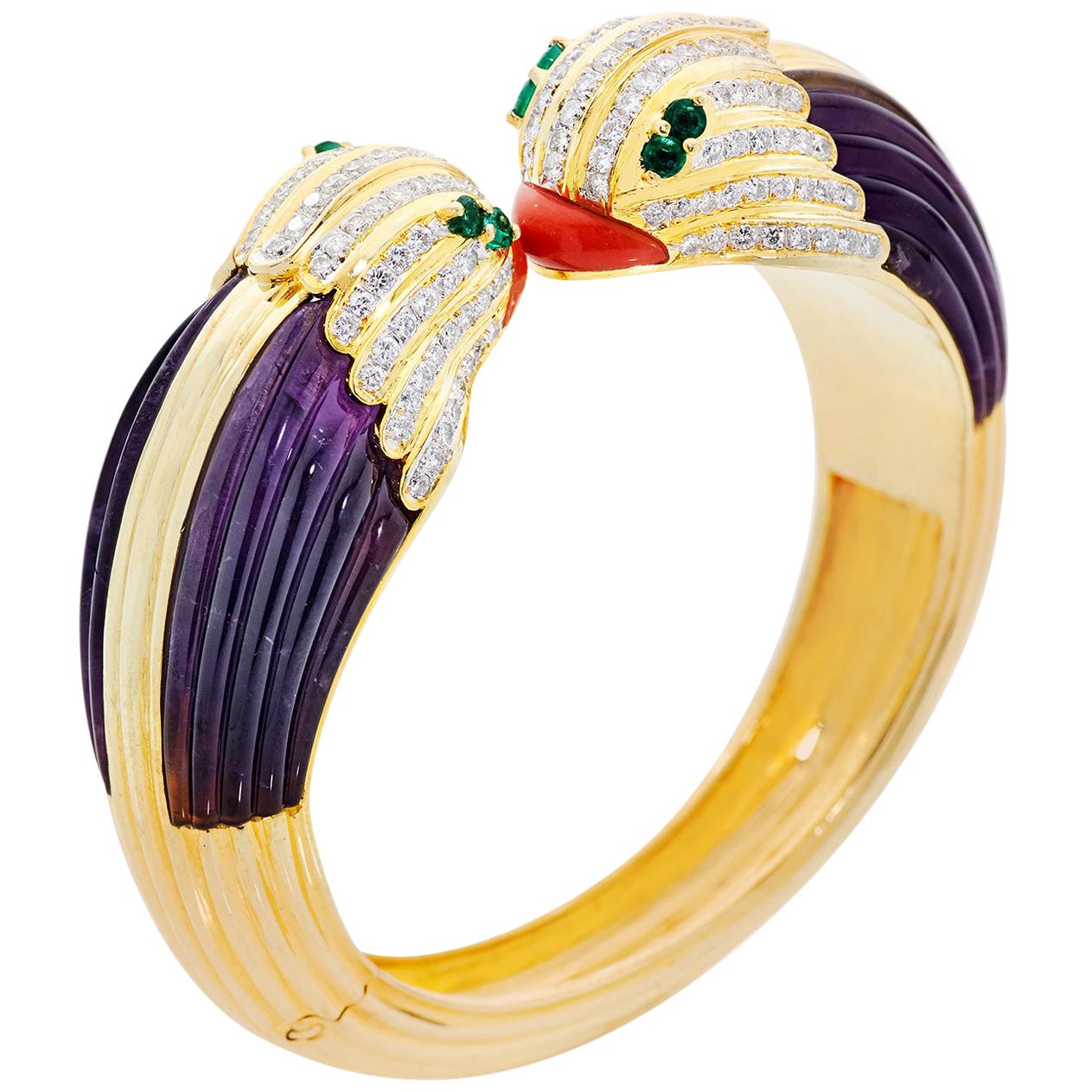 Art Deco 9ct gold snake serpent bangle bracelet at 1stDibs