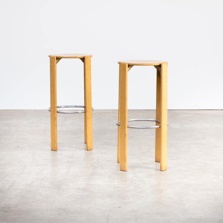 1970s Bar Stool by Bruno Rey for Dietiker Kusch and Co. Set of 2 For ...