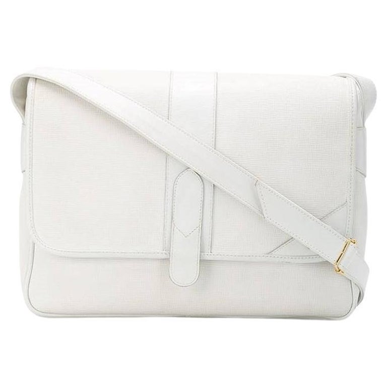 70s BIKI Montenapoleone Milano Vintage white leather crossbody bag For ...