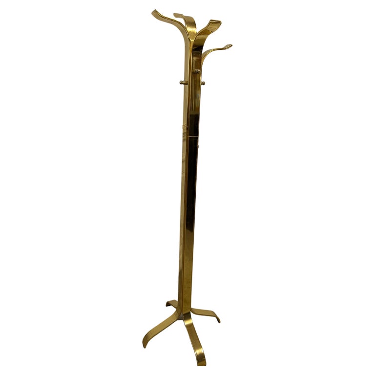 70s Brass Coat Rack , France For Sale at 1stDibs