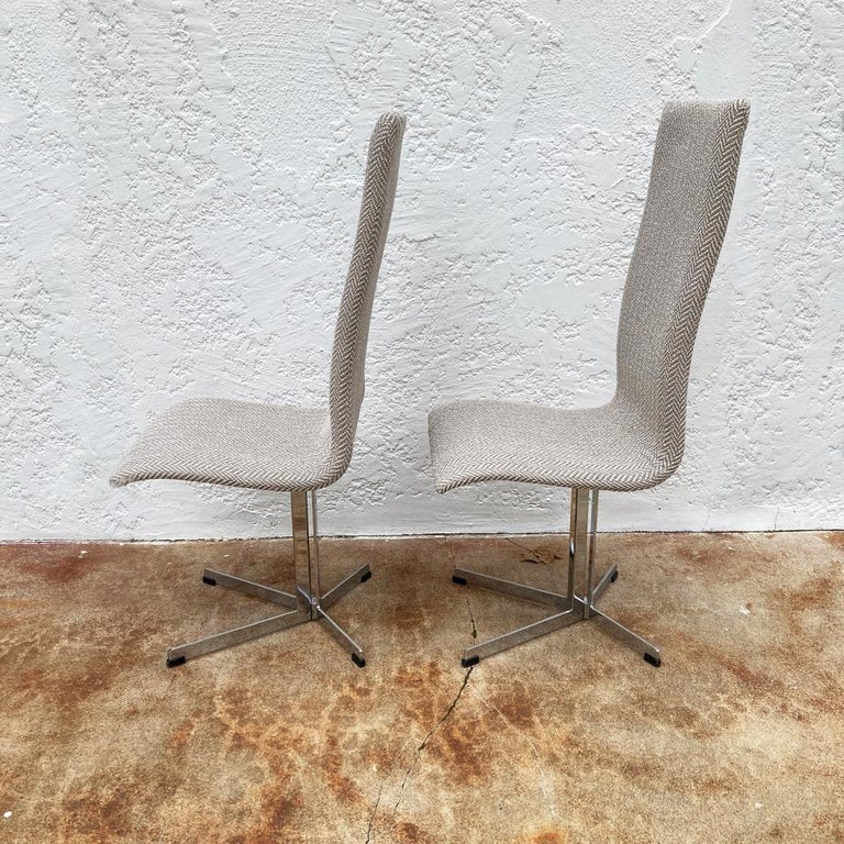 70's British MidCentury Modern Chairs with Chrome Bases, Manner of Milo ...