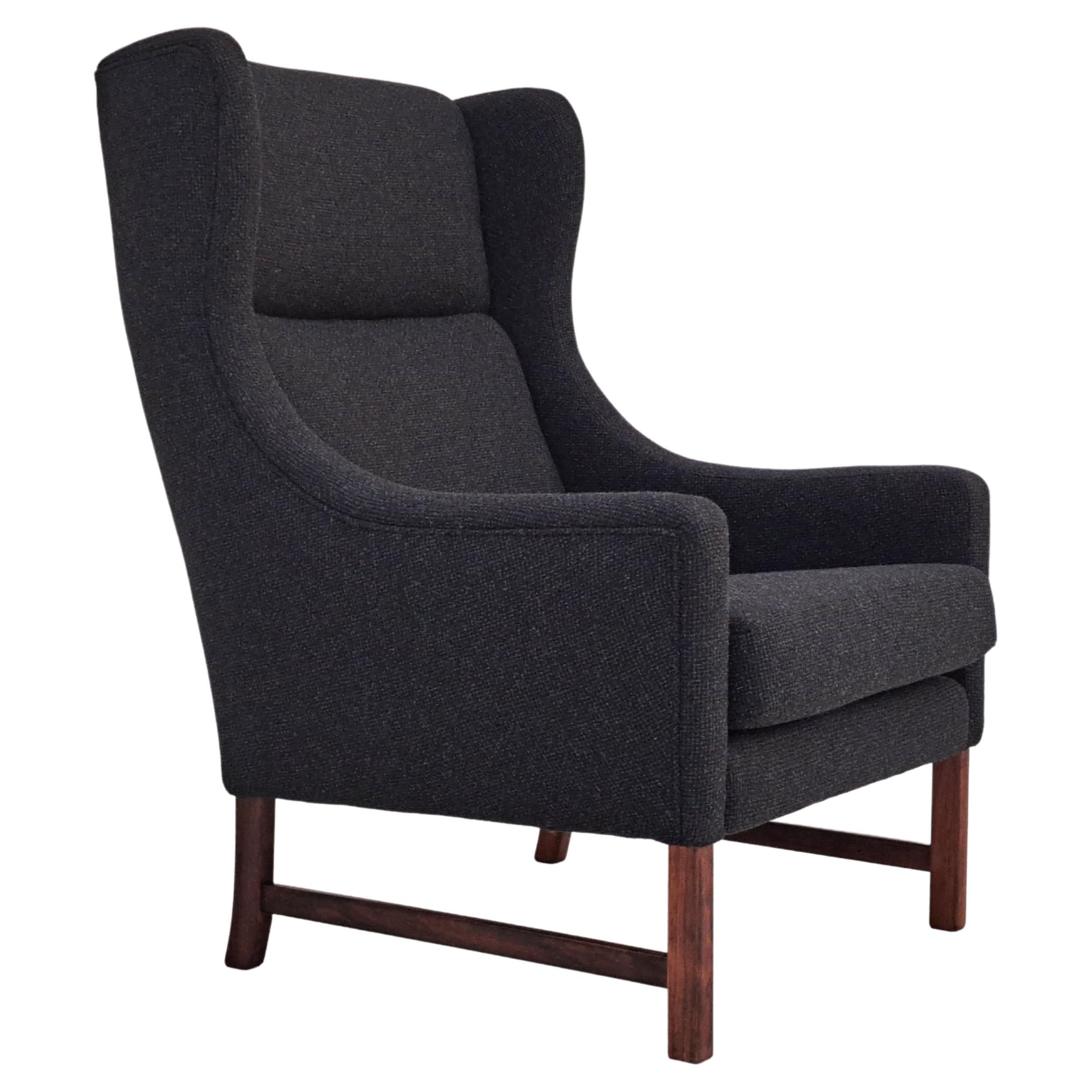 50s, Danish Design, Completely Refurbished Chair, Furniture Wool For ...