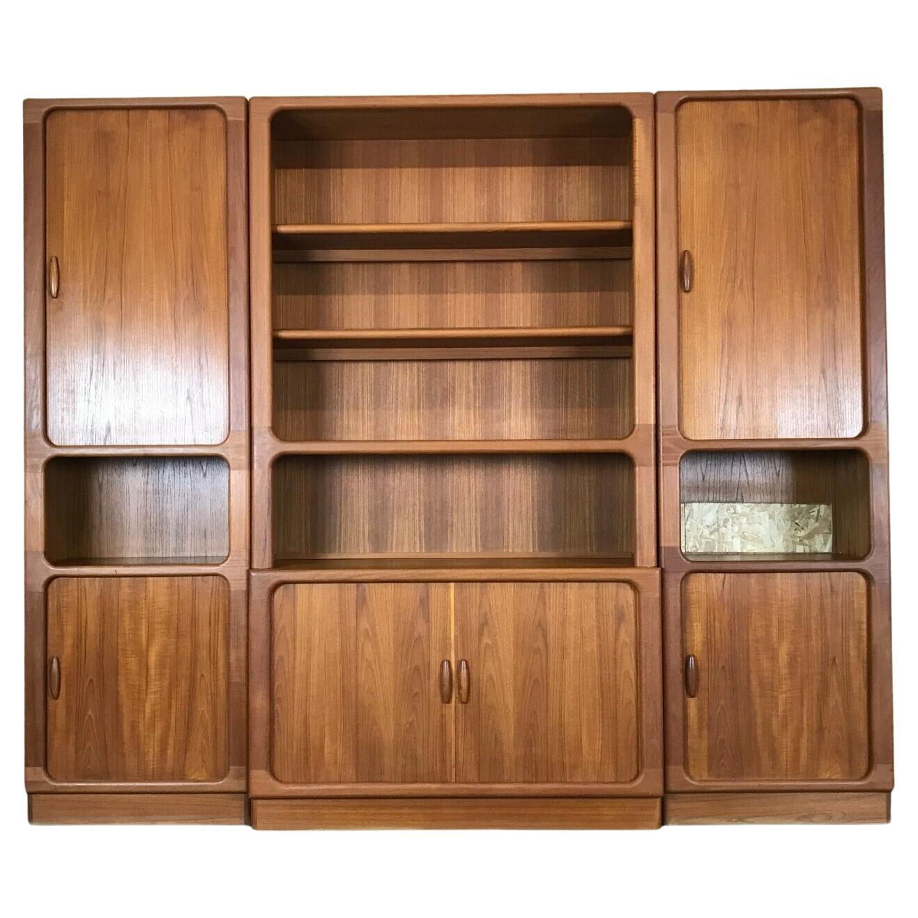 Midcentury Rosewood Wall Unit Manufacture Dyrlund, Denmark at 1stDibs