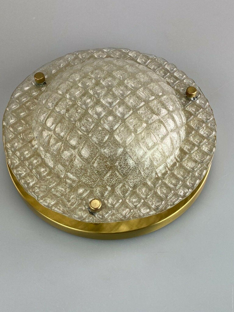 70s Fischer Leuchten Flush Mount Ceiling Lamp Glass Space Design Lamp ...