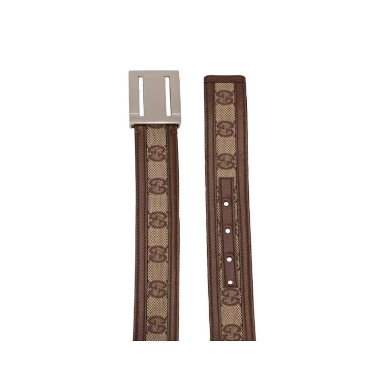 70s Gucci Vintage Brown leather logoed belt For Sale at 1stDibs
