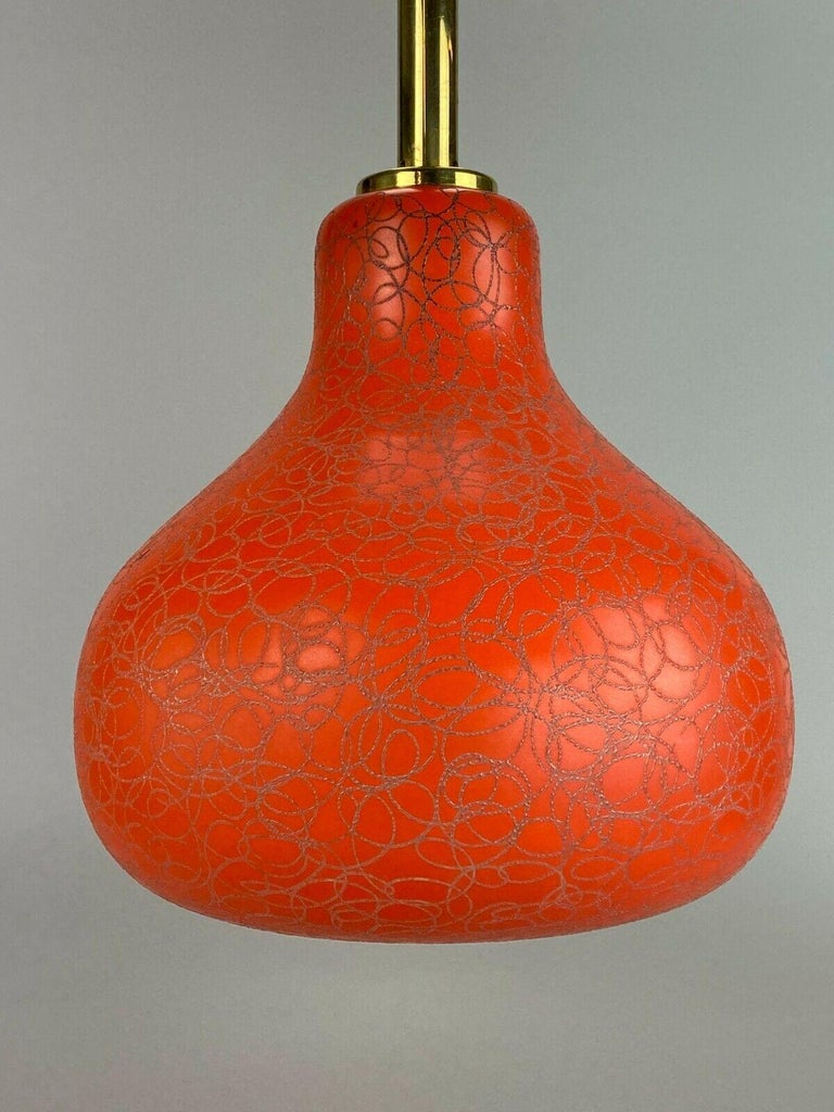70s Lamp Light Hanging Lamp Ceiling Lamp Space Age Design Brass Glass ...