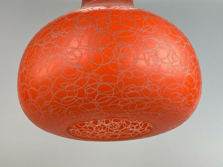 70s Lamp Light Hanging Lamp Ceiling Lamp Space Age Design Brass Glass ...