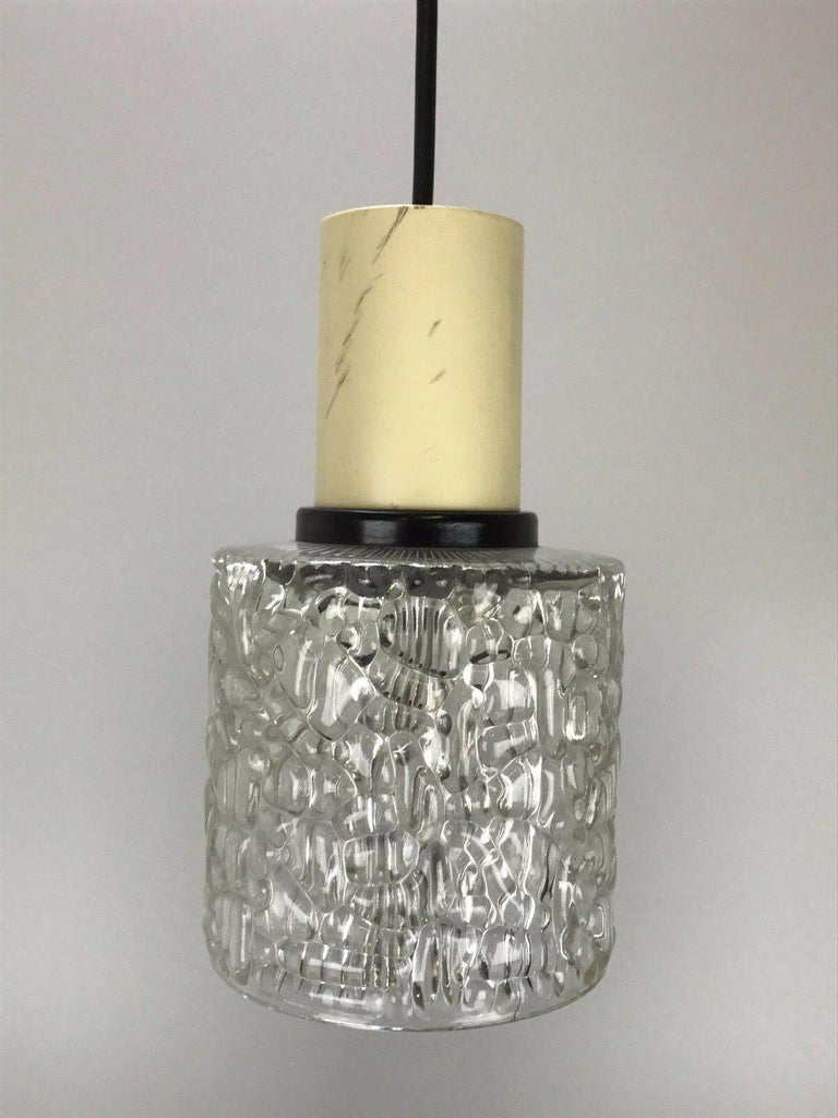 70s lamp light hanging lamp ceiling lamp space age design glass 60s at ...