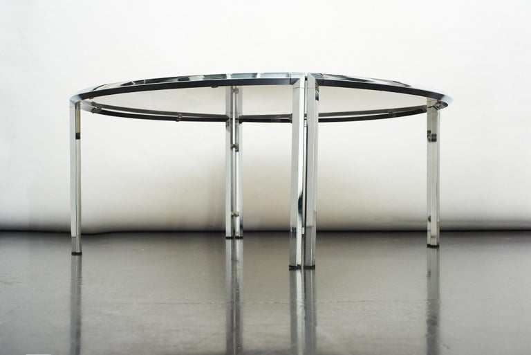 70s Large Round Coffee Table For Sale at 1stDibs