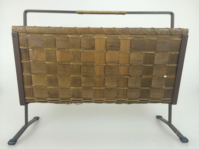 70s Newspaper Holder Newspaper Stand Metal Mesh Mid Century Design For ...