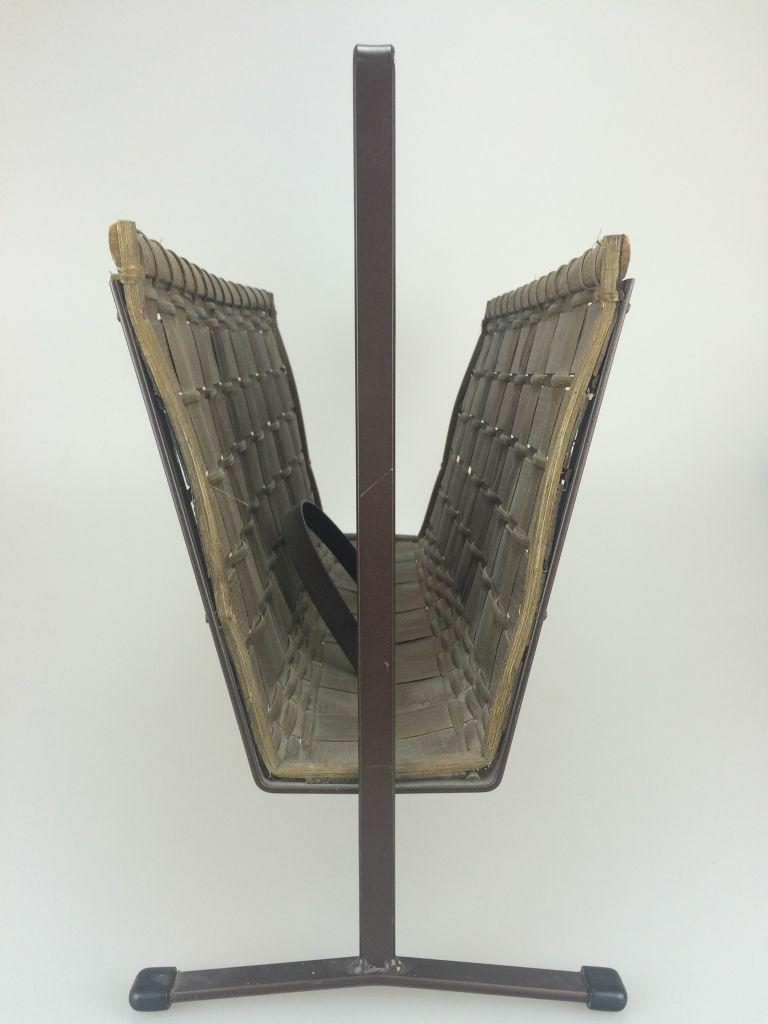 70s Newspaper Holder Newspaper Stand Metal Mesh Mid Century Design For ...