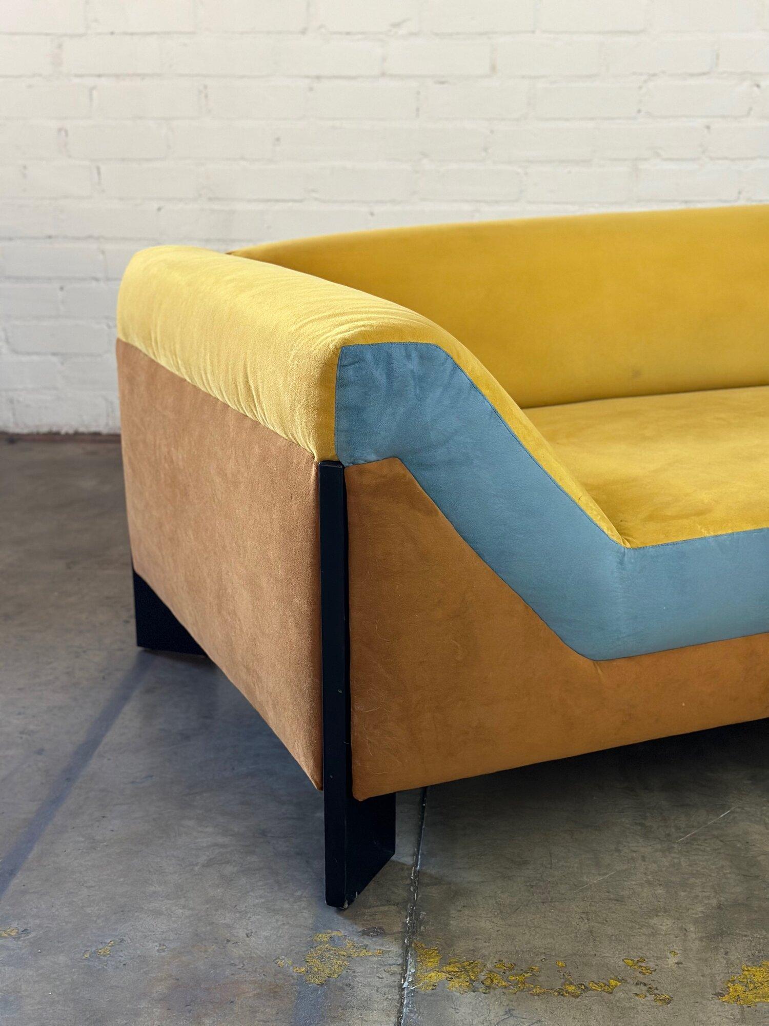 70s Retro Style “Open Arms Sofa” - AS IS For Sale at 1stDibs