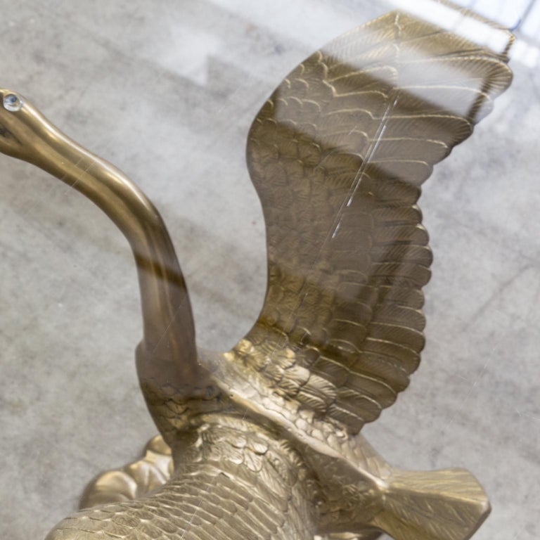 1970s Sculptural ‘goose’ Coffee Table with Glass Table Top For Sale at ...