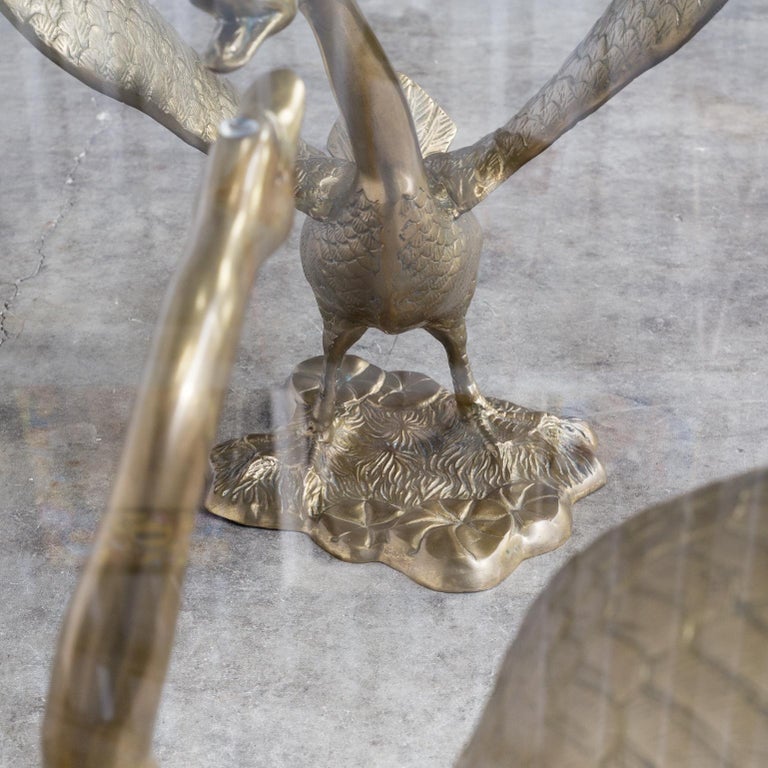 1970s Sculptural ‘goose’ Coffee Table with Glass Table Top For Sale at ...