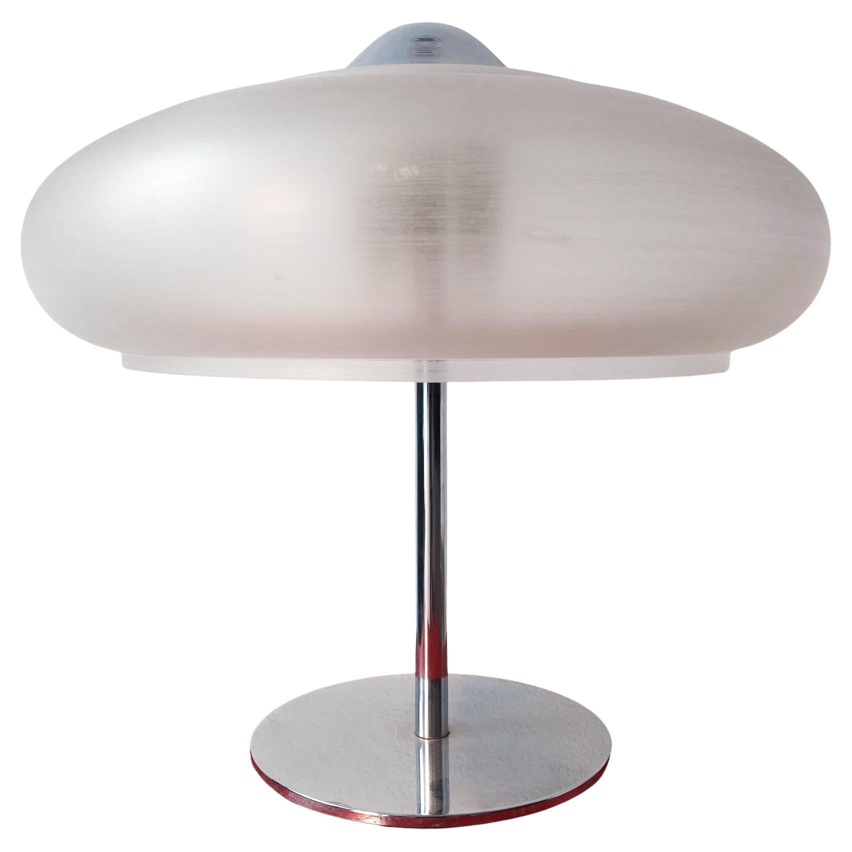 Pair 70's Chrome Table Lamps at 1stDibs