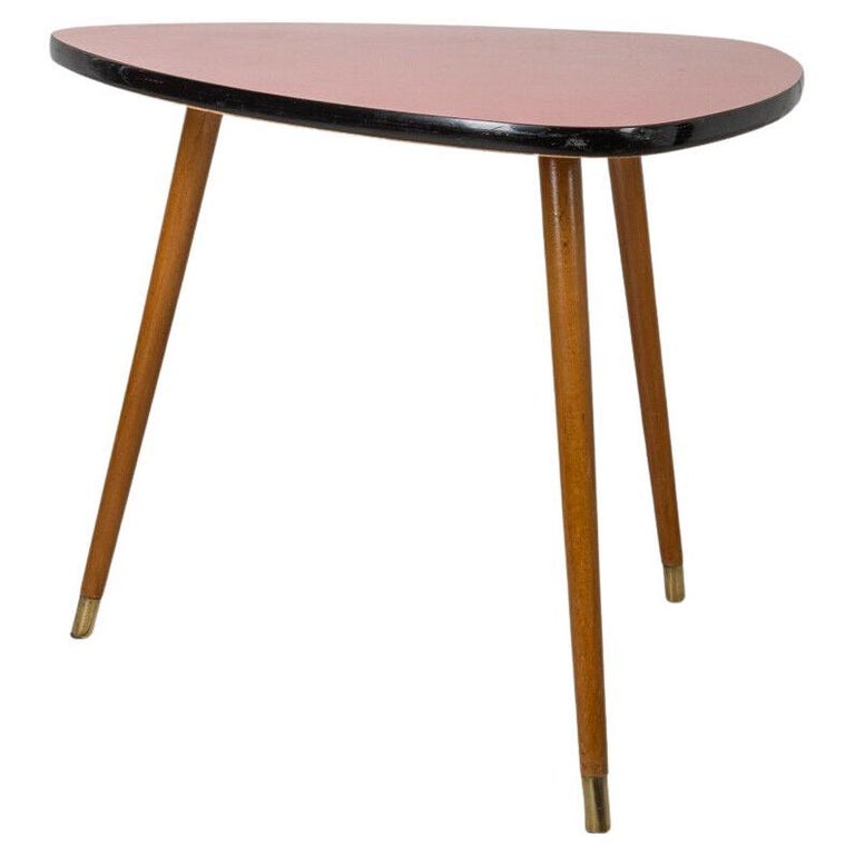 70s Vintage Table in Wood and Red Formica Italian Design For Sale at ...