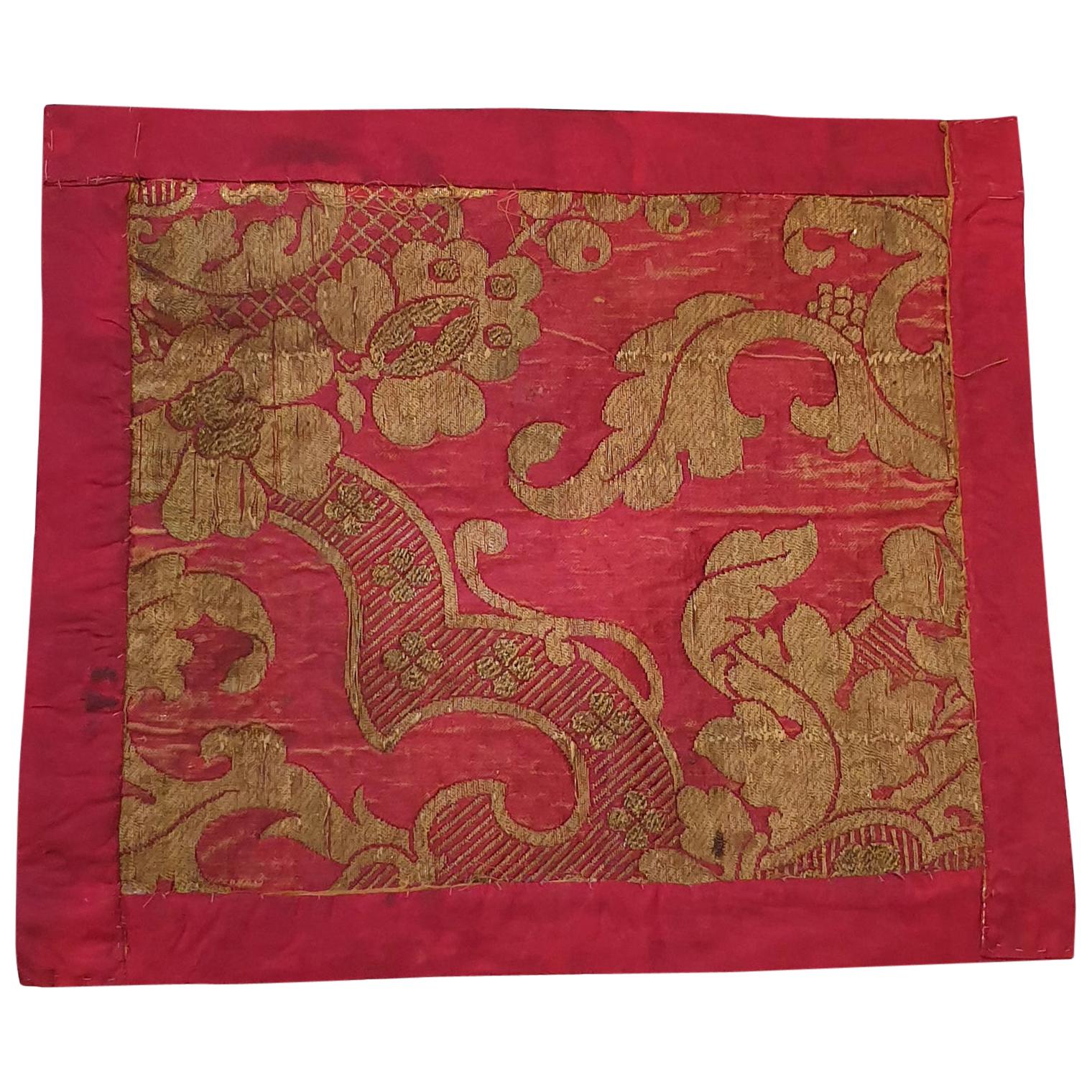 19th Century Woven and Beaded Textile Bell Pull at 1stDibs