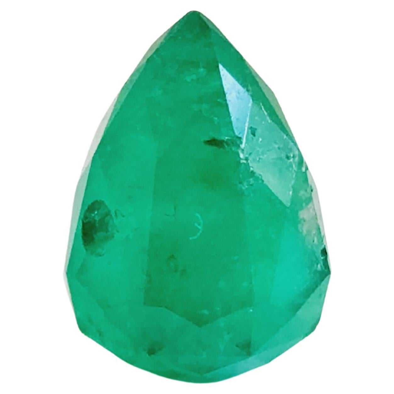 7.17 Carats Colombian Briolette Cut Natural Emerald at 1stDibs | collec 7.17