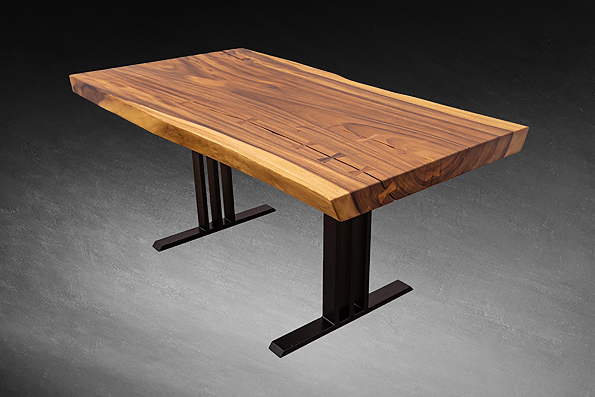 Acacia Live Edge Limited Edition Slab Table in Smooth Natural Acacia ...
