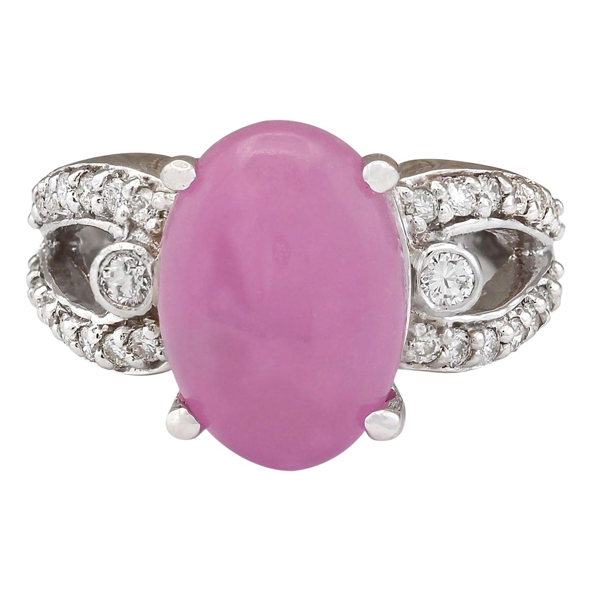 7.25 Carat Impressive Natural Red Ruby and Diamond 14 Karat Yellow Gold ...