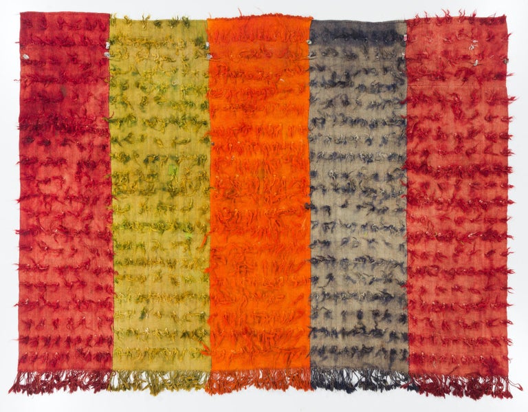 7.2x10 Ft Large Mid-Century Handmade Filikli Tulu Rug, Flokati Carpet ...