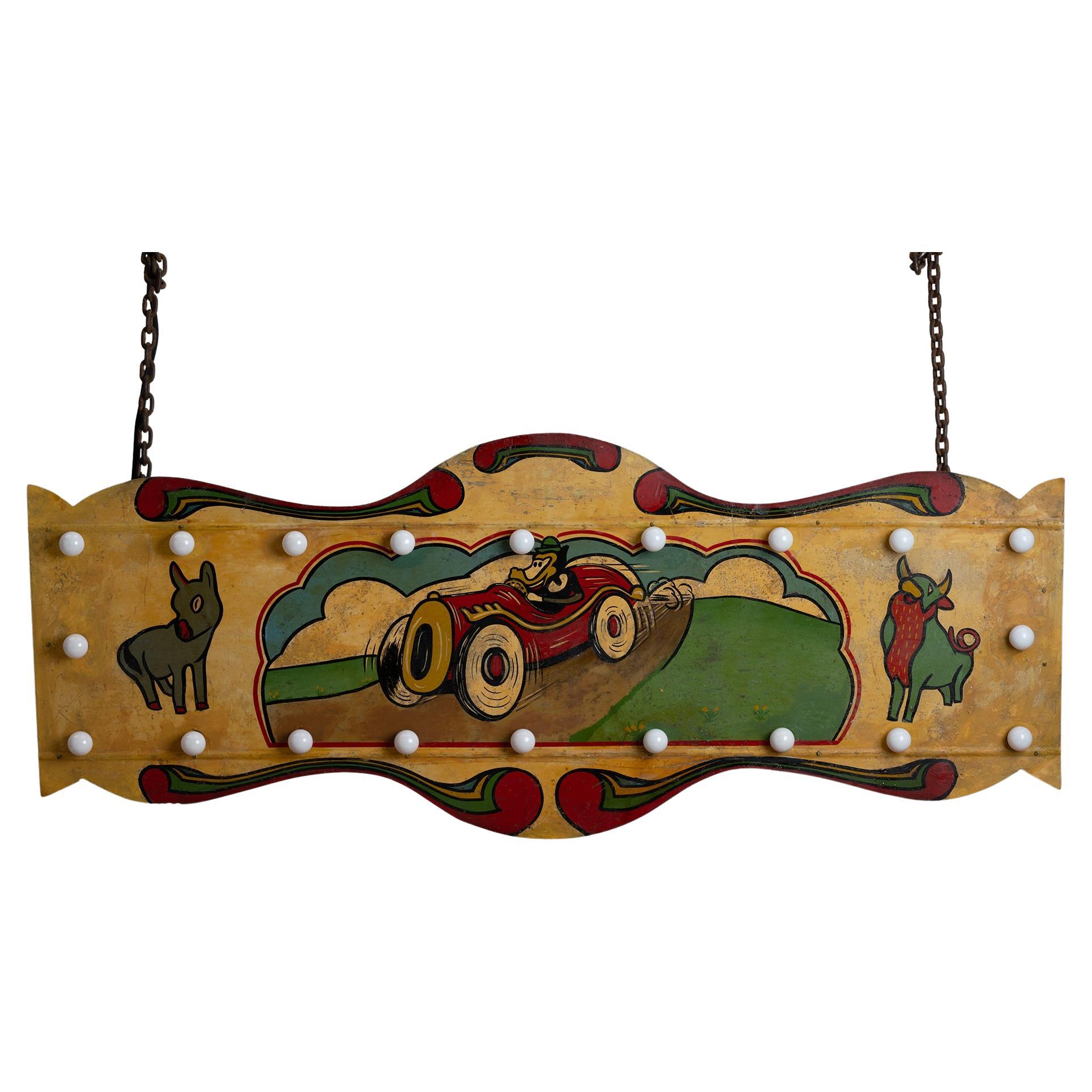 Circa 1930 Tourists Sign For Sale at 1stDibs